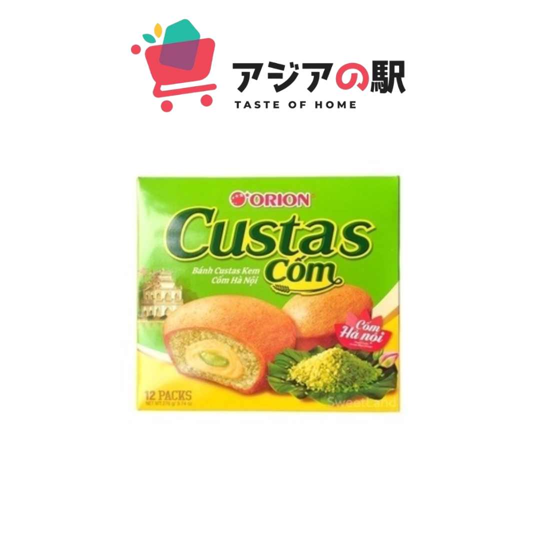 ORION CUSTAS GREEN RICE CREAM CAKE 276G – asianoeki